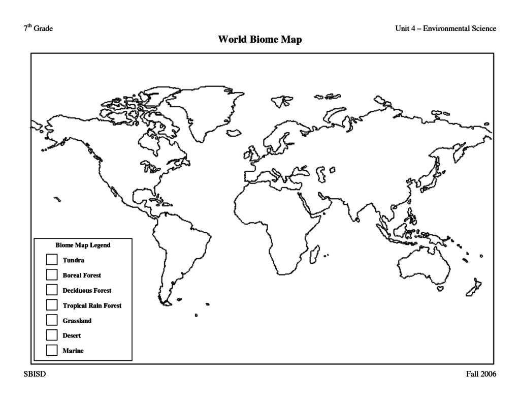 Biomes Coloring Worksheet The Best Worksheets Image Collection | Free ...