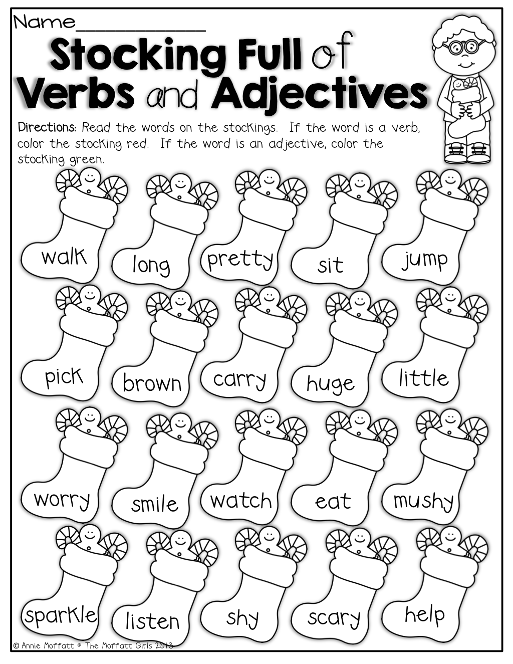 Christmas Adjective Worksheets