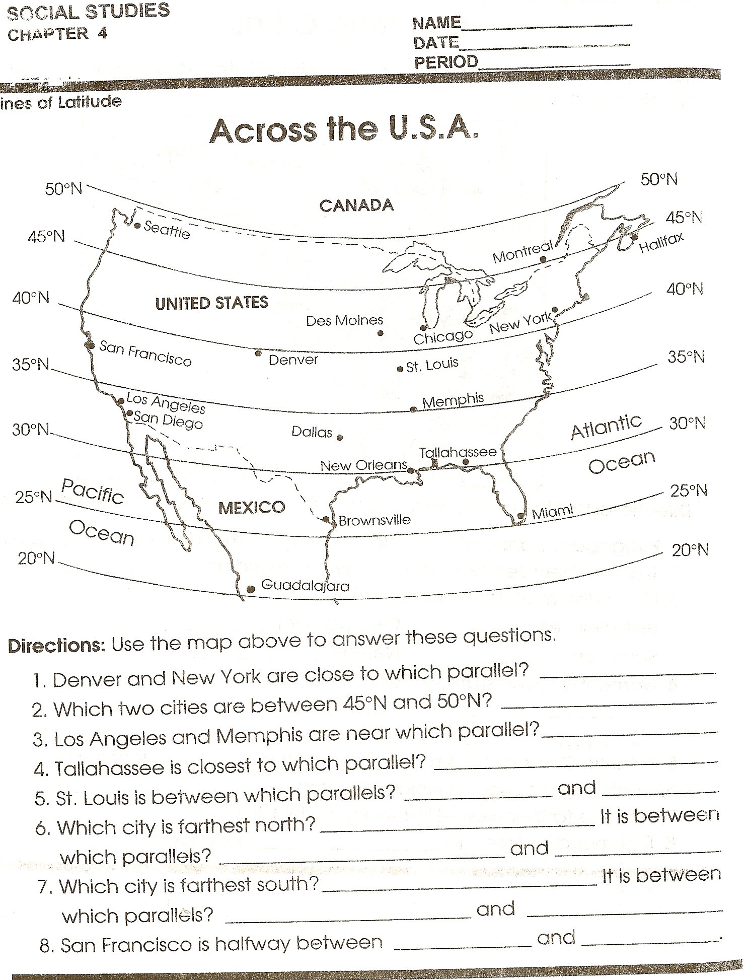 Map Scale Practice Worksheets