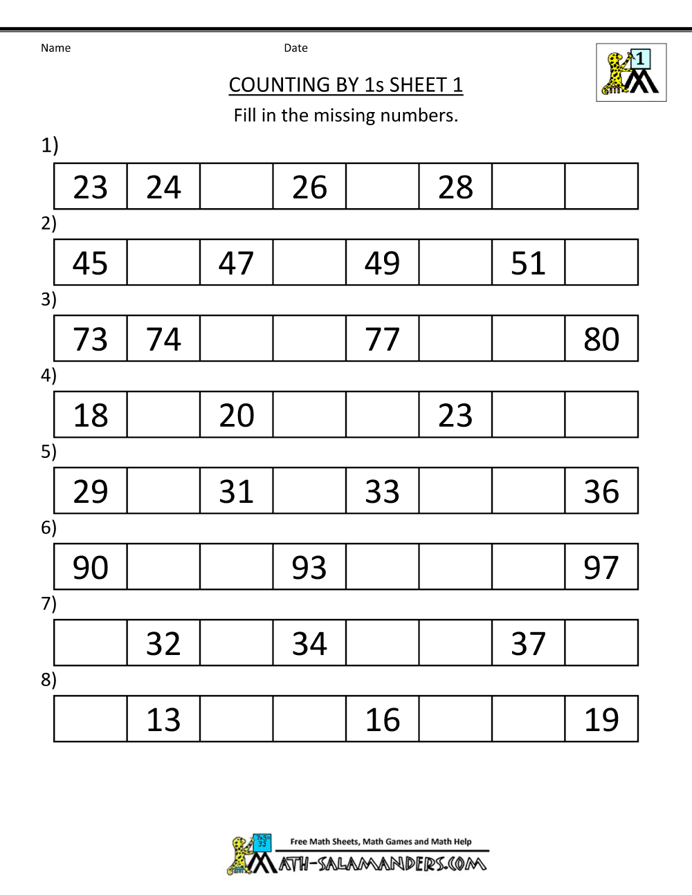 Collection Of Math Exercises For Grade 1 Worksheet | Free Worksheets ...