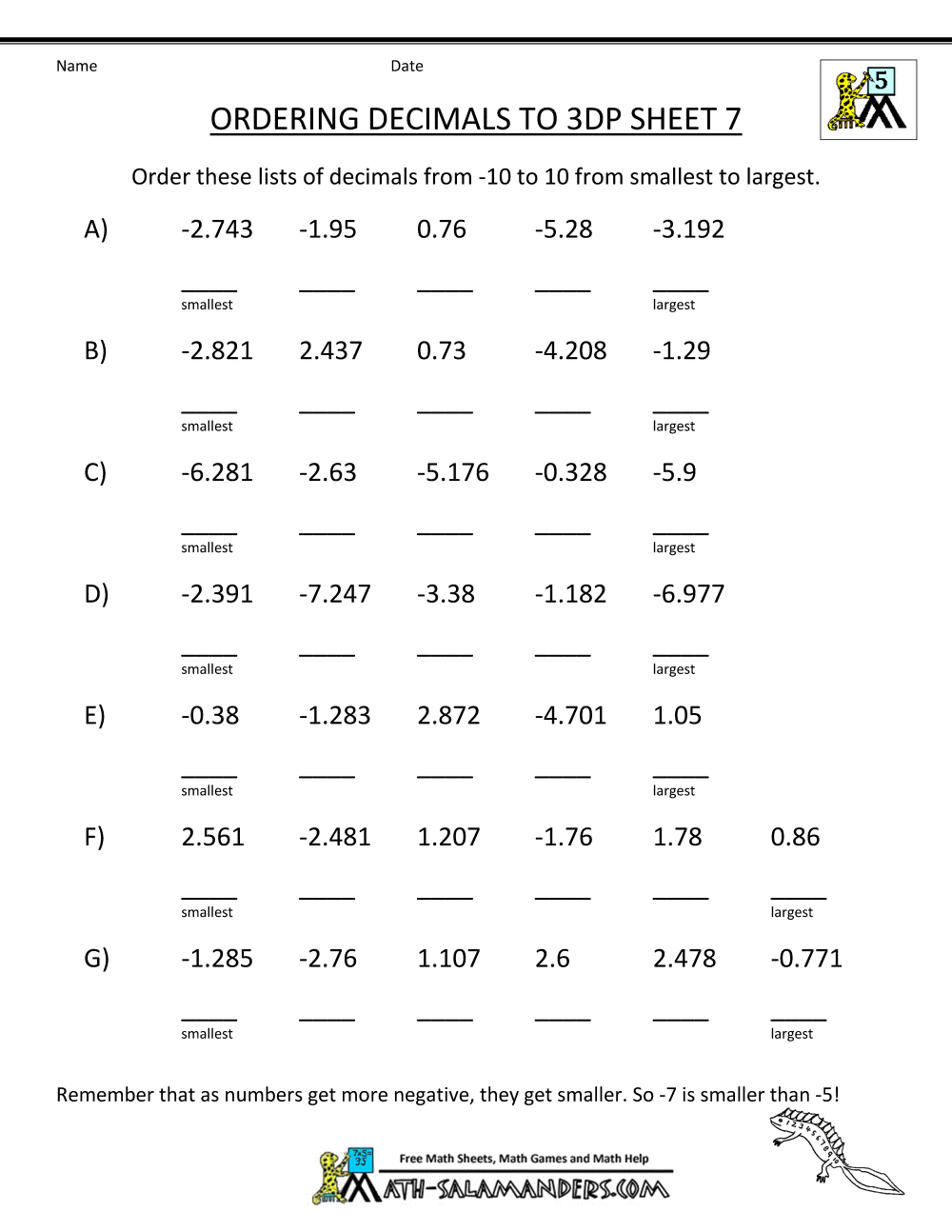 Collection Of Multiplying Decimals Worksheets Grade 7 | Free Worksheets ...
