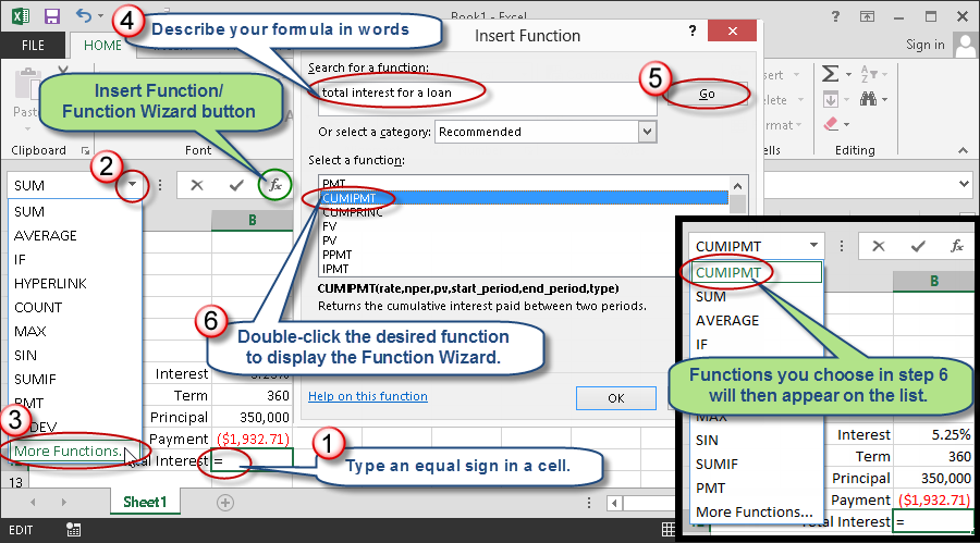 Creating A Chainsaw List Of Excel Worksheet Functions | Free Worksheets ...