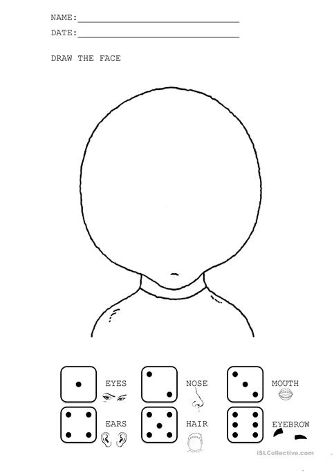 Draw The Face Worksheet | Free Worksheets Samples