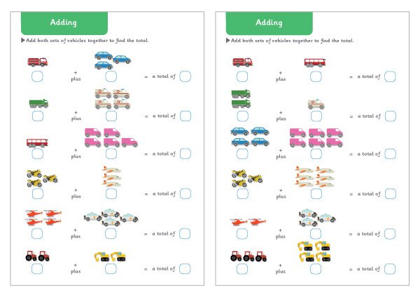 Reception Maths Worksheets