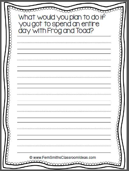 Frog And Toad Are Friends Coloring Pages Free Two Writing | Free ...