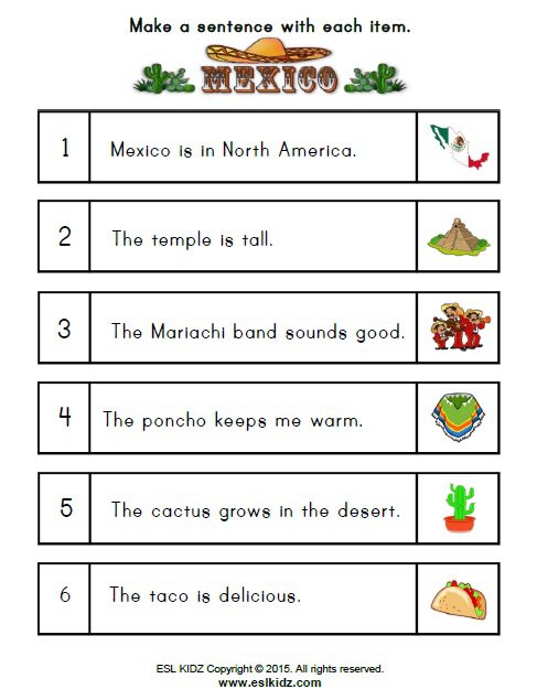 Mexico Worksheets | Free Worksheets Samples