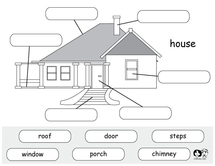 Preschool Worksheet My House | Free Worksheets Samples