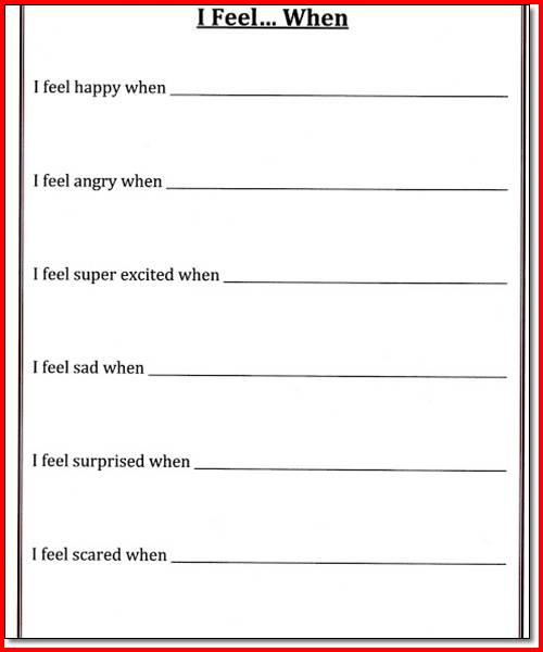 Self Control Worksheets For Elementary Students self-control-worksheets-for-elementary-students