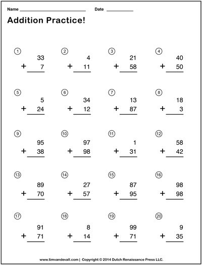 Touch Math Worksheets 3rd Grade | Free Worksheets Samples