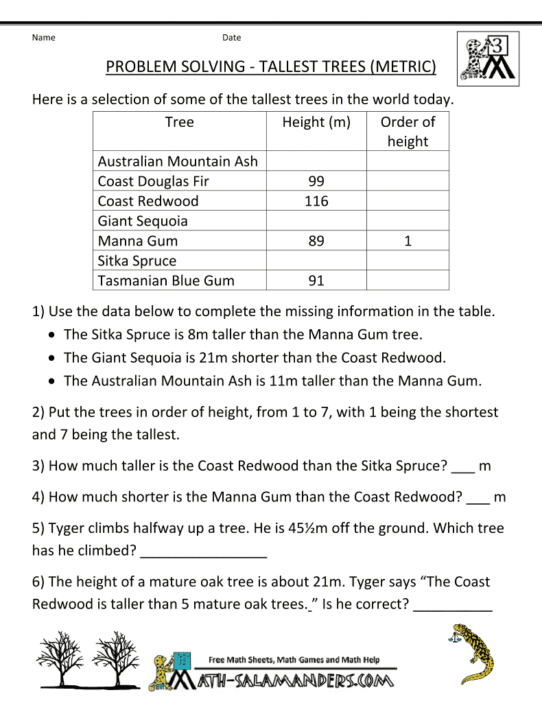 5th Grade Math Word Problems Worksheets Printable The Best | Free ...