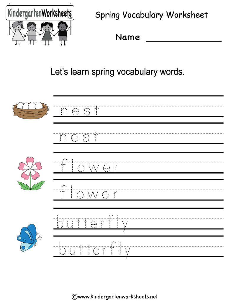 Collection Of Esl Vocabulary Worksheets Kindergarten | Free Worksheets ...