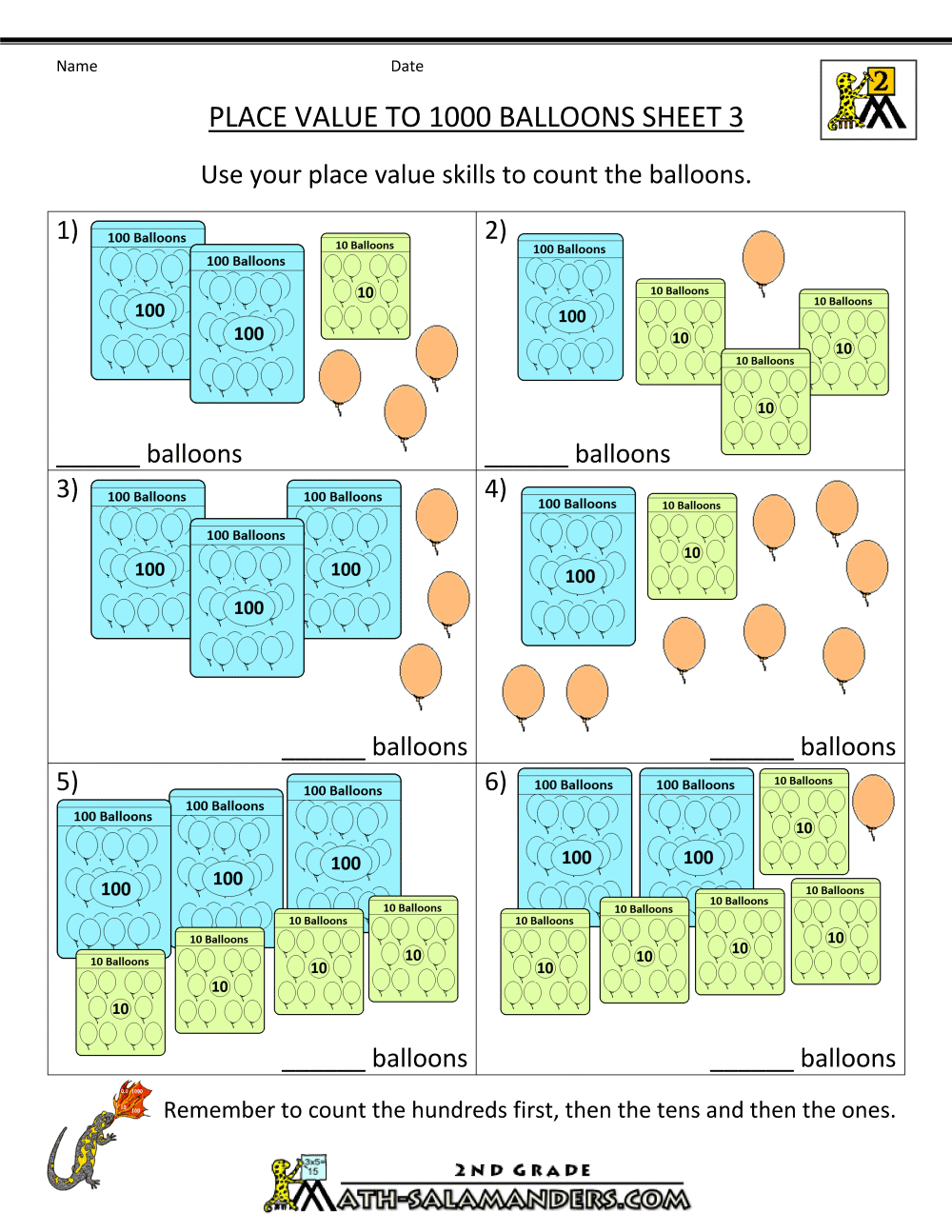 Collection Of Math Worksheets Grade 3 Place Value | Free Worksheets Samples