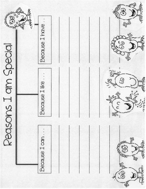 I Am Unique Worksheets