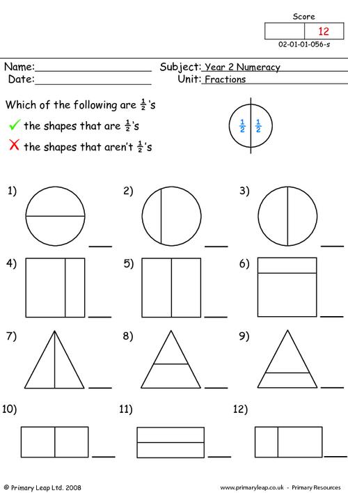 Year 2 Worksheets