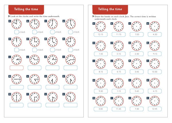 K1 Maths Worksheets