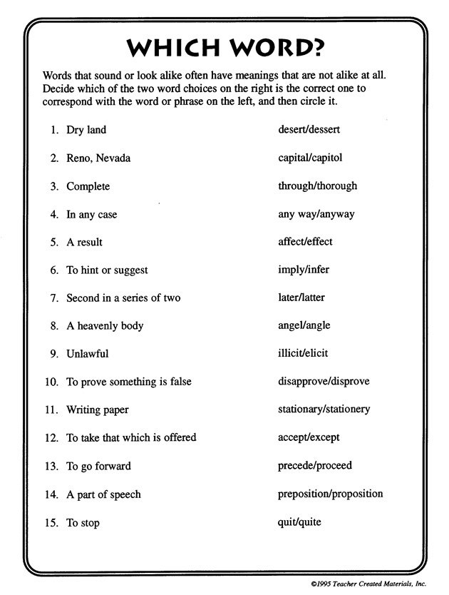 Printable English Worksheets Word Parts | Free Worksheets Samples