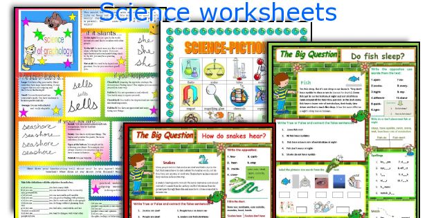Science Esl Worksheets
