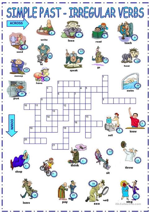 Simple Past Irregular Verbs Worksheet | Free Worksheets Samples