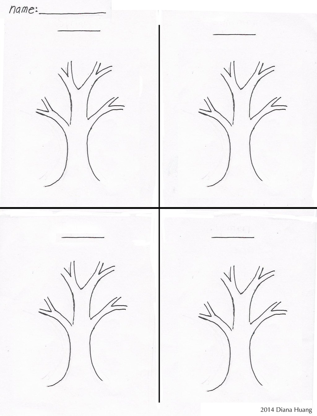 Tree Seasons Worksheets