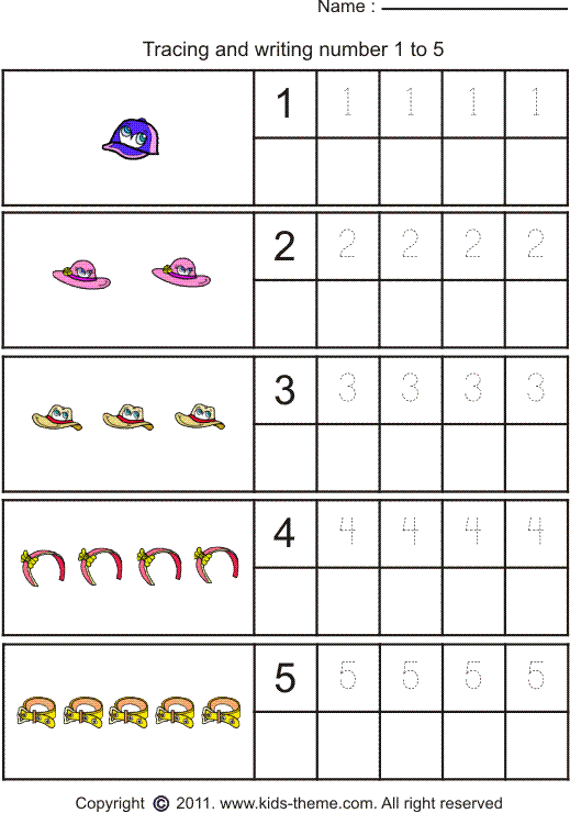 Writing Numbers 1 5 Worksheets The Best Worksheets Image | Free ...