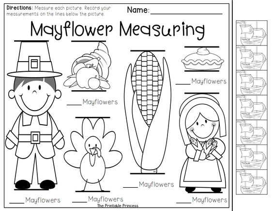 Thanksgiving Measurement Worksheets