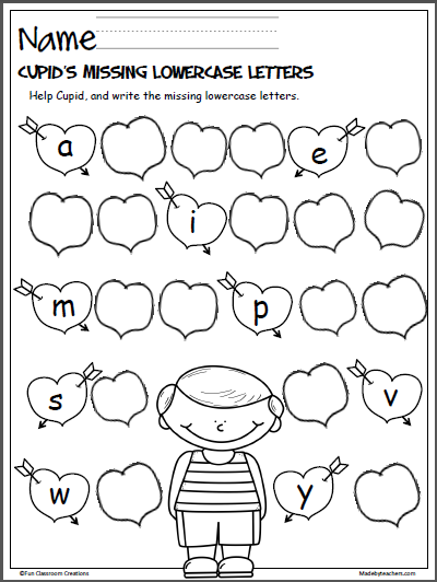 50 Missing Letter Worksheets, Grade 1 Missing Letters Worksheet 1 ...
