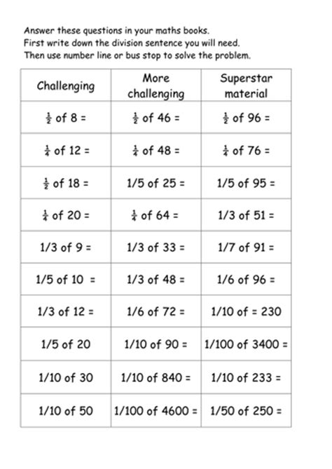 Fractions Of Quantities Worksheets | Free Worksheets Samples Fractions Of Quantities Worksheets | Free Worksheets Samples