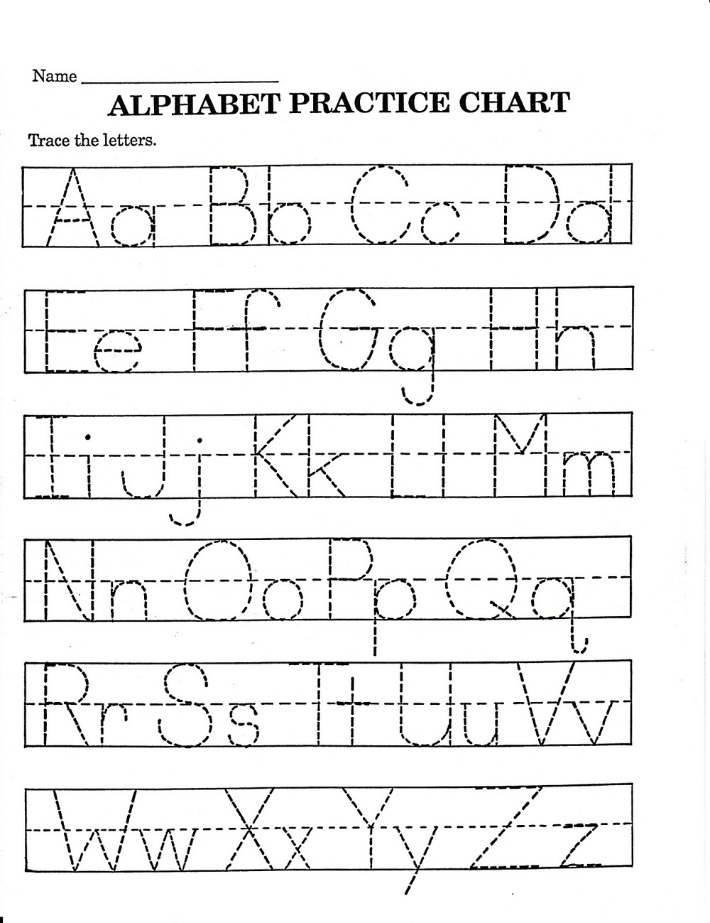 Free Pre K Letter Tracing Worksheets 845675 | Free Worksheets Samples