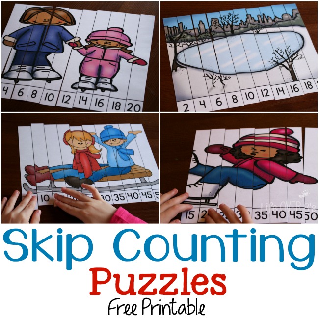 Free Skip Counting Printable Puzzles For Winter | Free Worksheets Samples