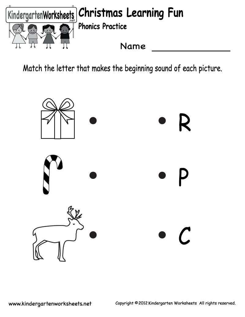 Kindergarten Christmas Reading Worksheets 518025 | Free Worksheets Samples