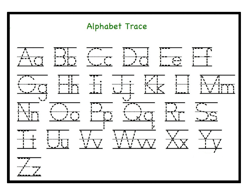 Kindergarten Tracing Alphabet Worksheets | Free Worksheets Samples