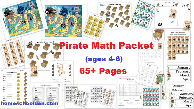Pirate Maths Worksheets
