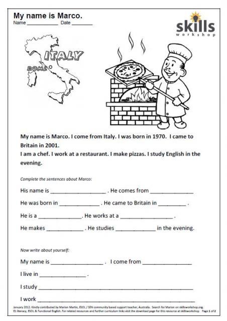 Recipe Reading Comprehension Worksheets Worksheets For All | Free ...