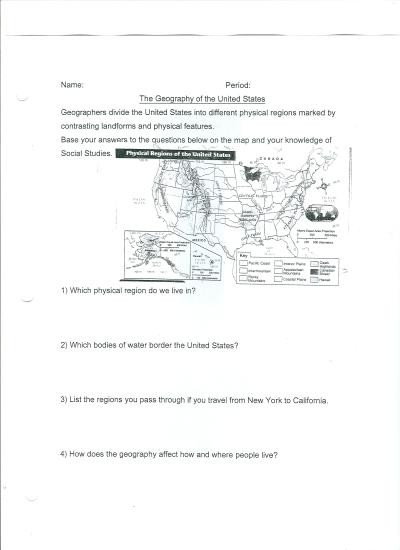 Social Studies Worksheets 8th Grade