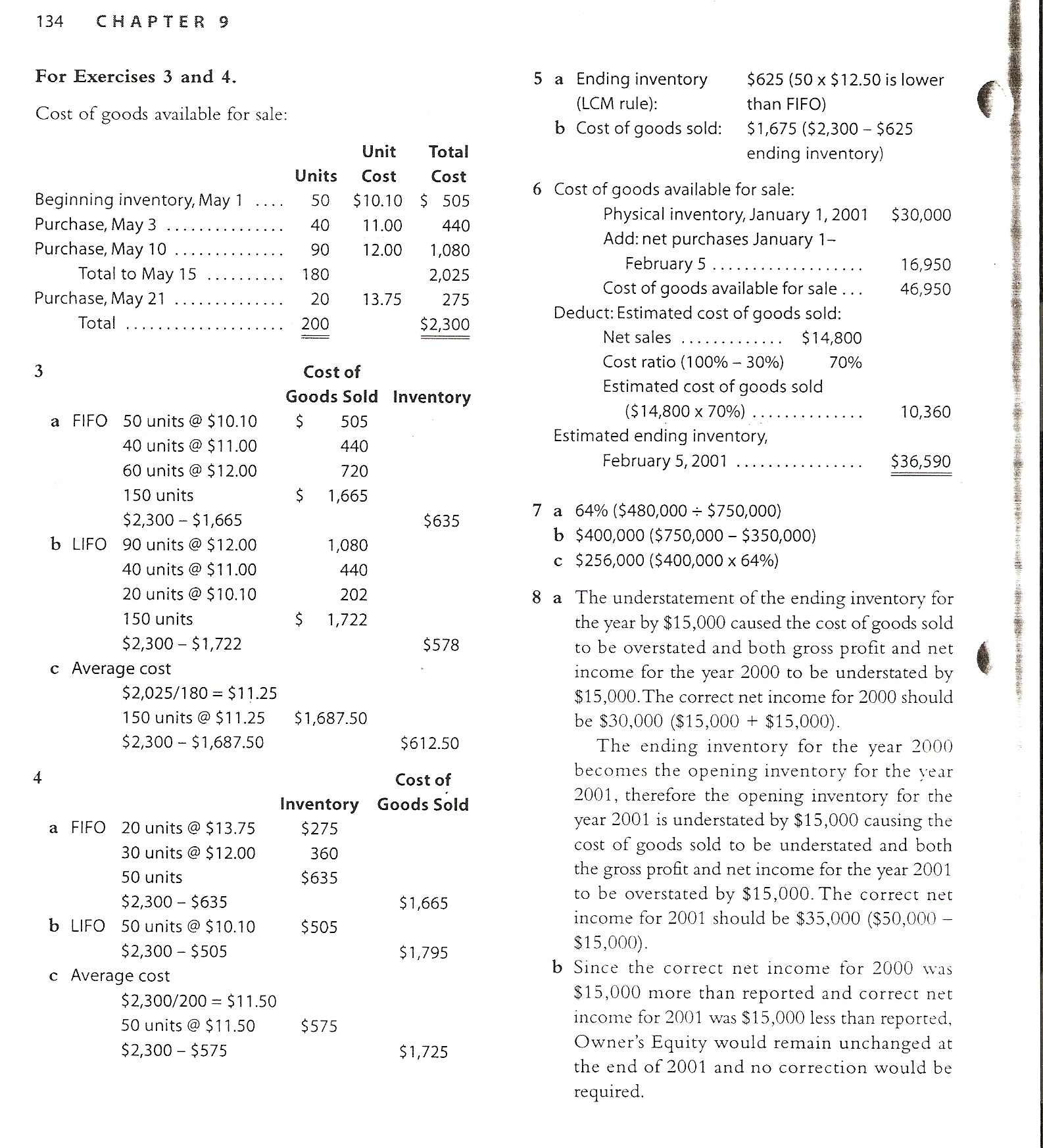 Grade 9 Accounting Worksheets