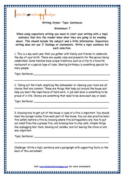 Year 4 Worksheets English