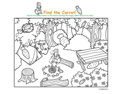 Hidden Pictures For Kindergarten Find It Spring Hidden Picture | Free ...