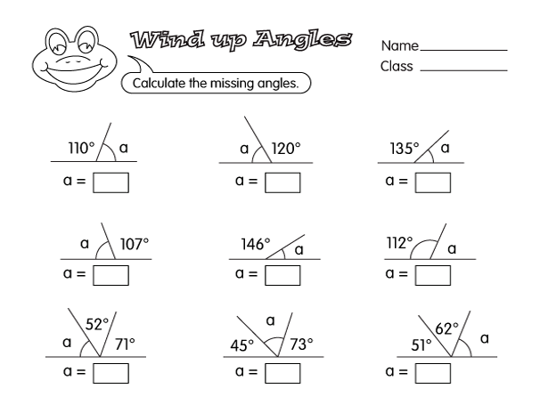 Angles Worksheets For Grade 6