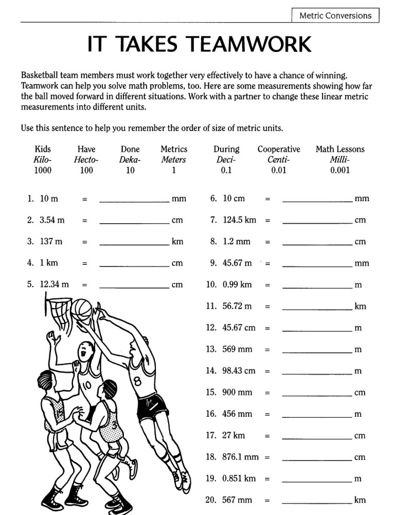 Metric Conversions Practice Worksheets Metric Conversions Practice Worksheets