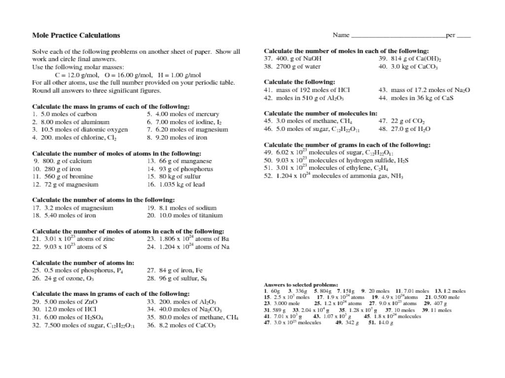 Mole To Gram Conversion Worksheet Abitlikethis Molar Conversions mole-to-gram-conversion-worksheet-abitlikethis-molar-conversions