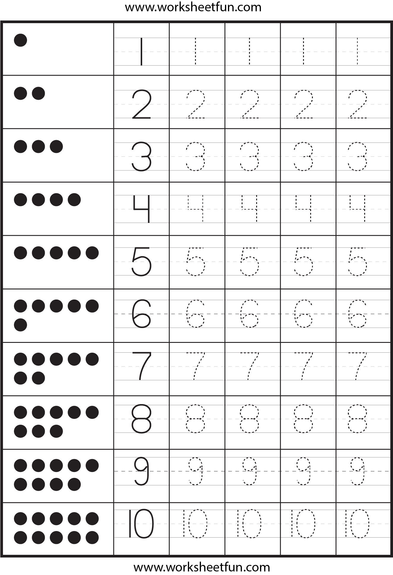 Number Trace Worksheets number-trace-worksheets