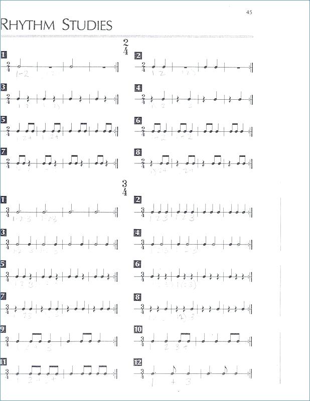 Rhythm Elementary Worksheets Pdf Table Of Rests And Notes | Free ...