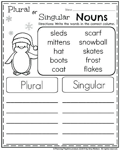 Worksheets Singular And Plural Nouns Worksheets For 2nd Grade | Free ...