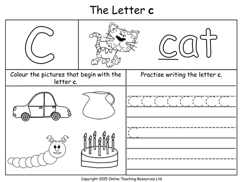 Letter C Worksheets For Kindergarten