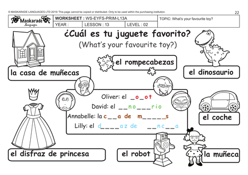 Christmas Worksheet Spanish | Free Worksheets Samples