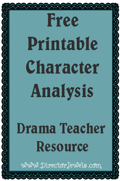 Drama Worksheets Printable