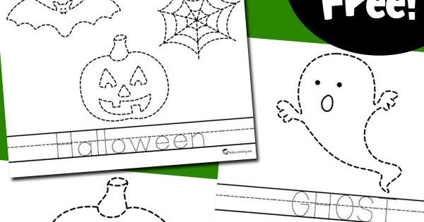 Halloween Tracing Worksheets