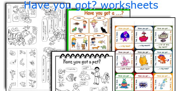 Have You Got Worksheets | Free Worksheets Samples