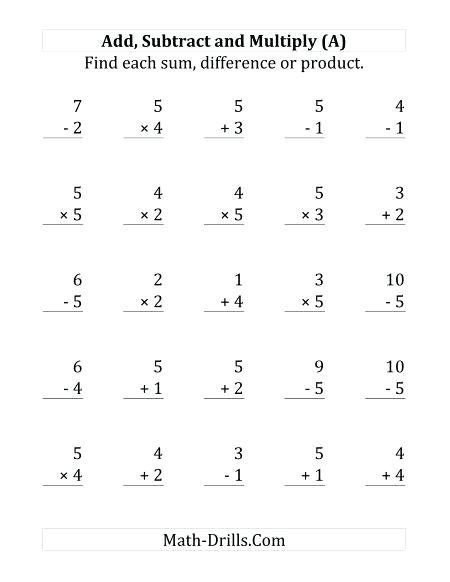 Mixed Math Worksheets 3rd Grade Question Mixed Addition | Free ...