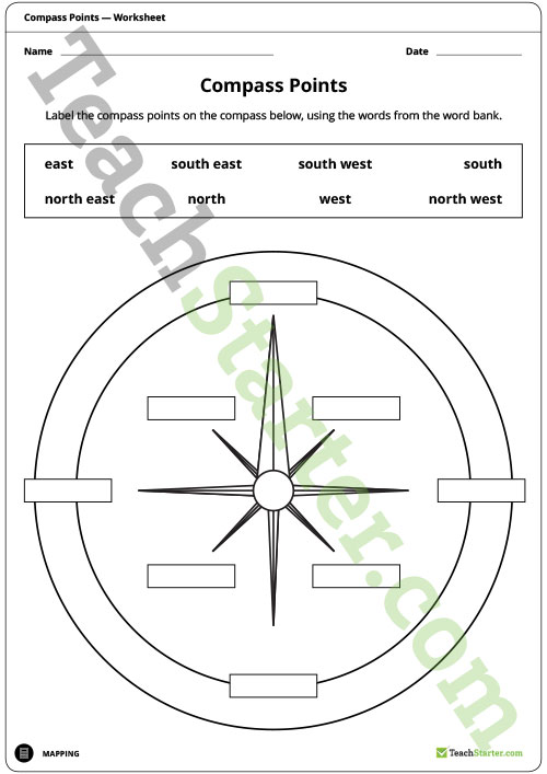 Compass Point Worksheets